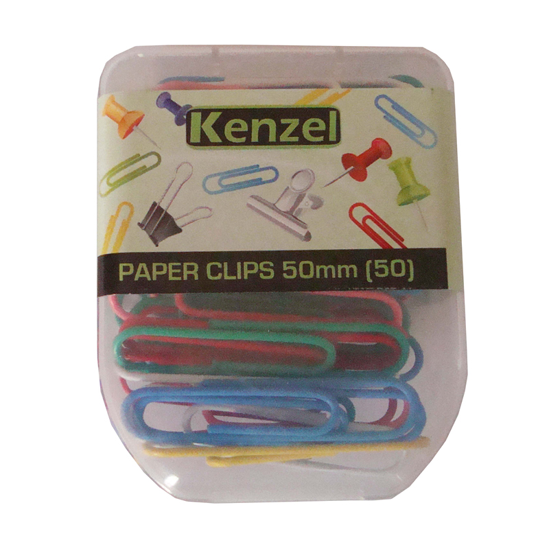 Plastic Paper Clips 50mm 50pcs/box – Kenzel